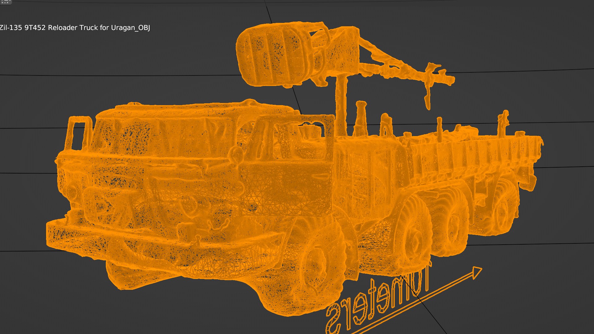 9T452 Transporter-loader Vehicle For Uragan Hurricane Rockets Model ...