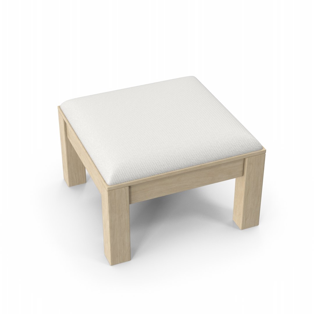3D White Wooden Stool - TurboSquid 2124578 3D White Wooden Stool - TurboSquid 2124578
