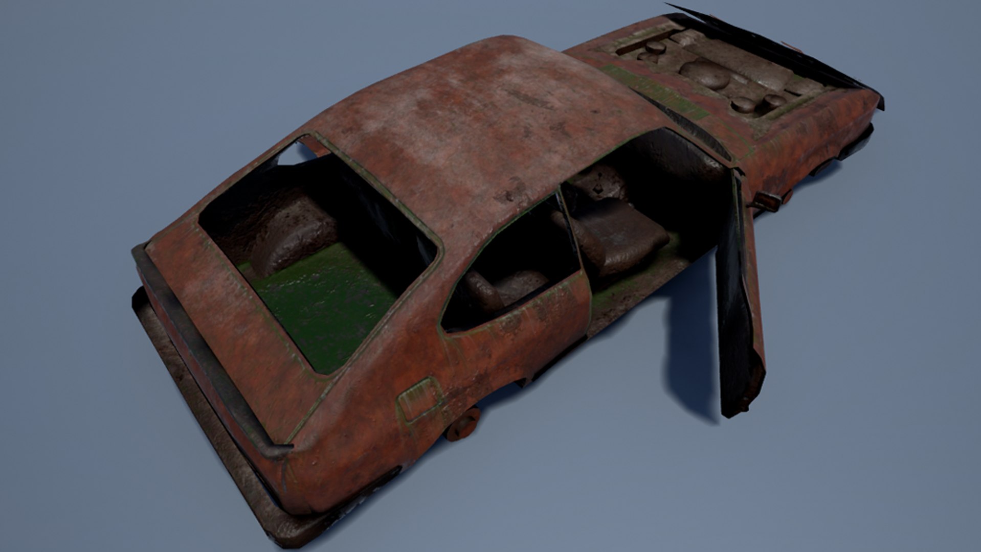 3d Model Rusty Coupe