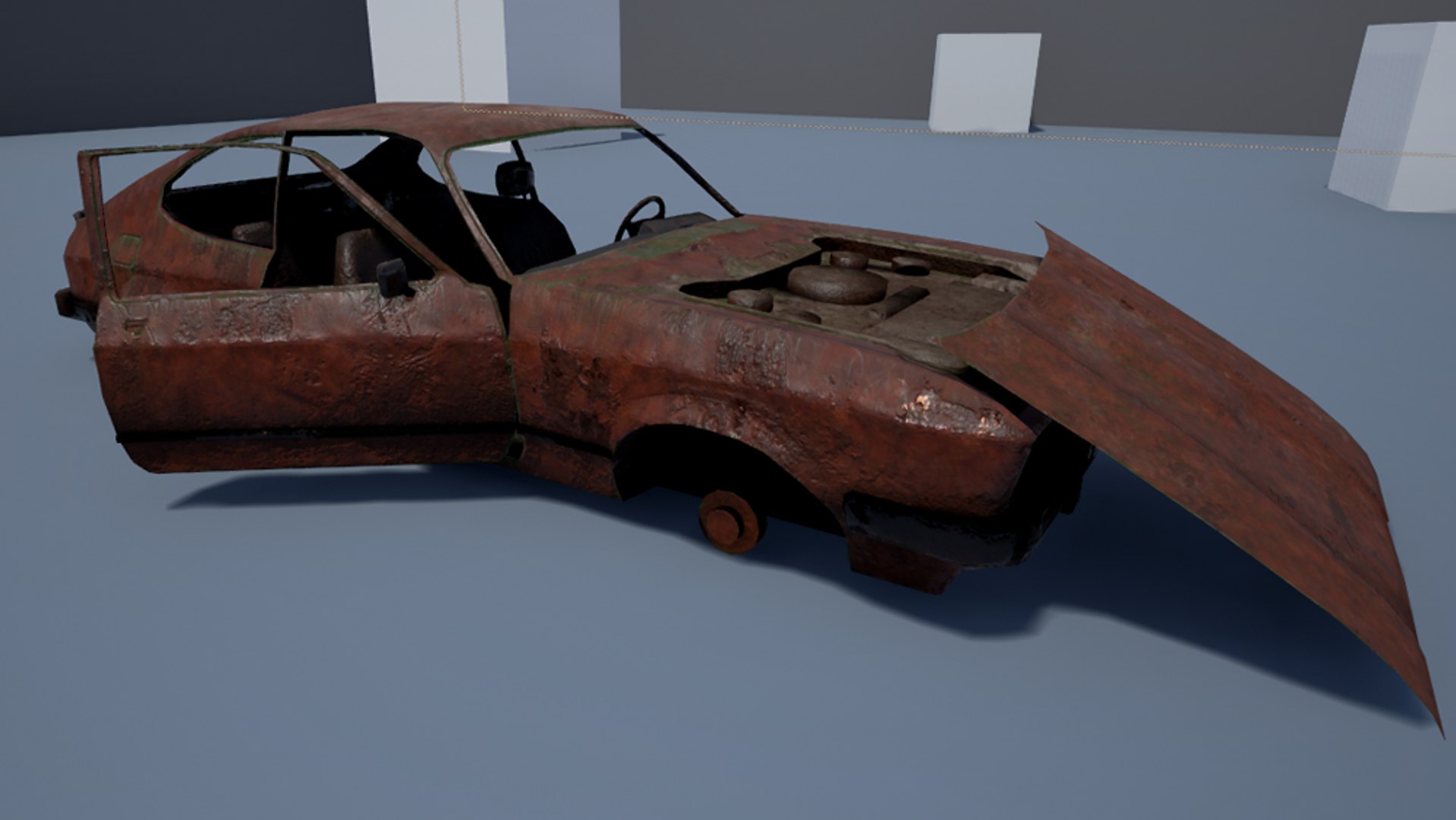 3d Model Rusty Coupe