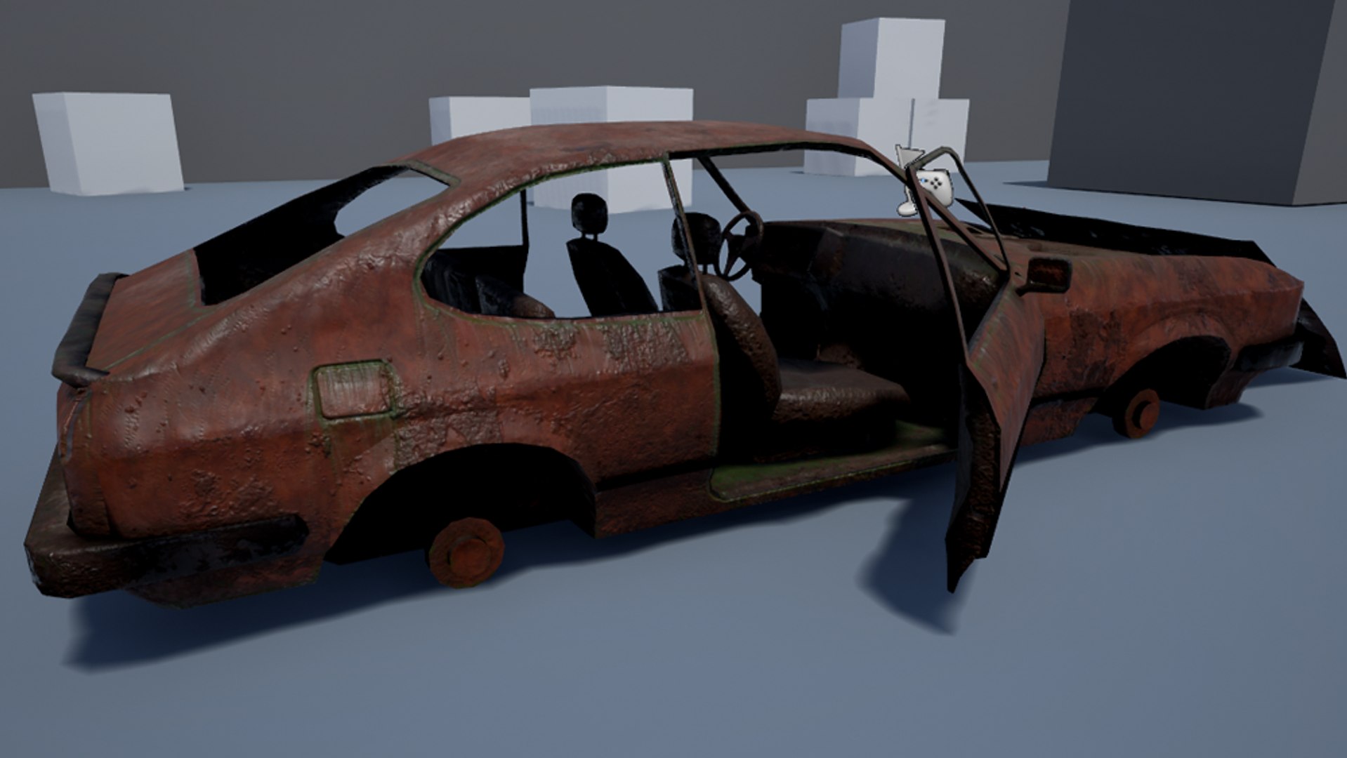 3d Model Rusty Coupe