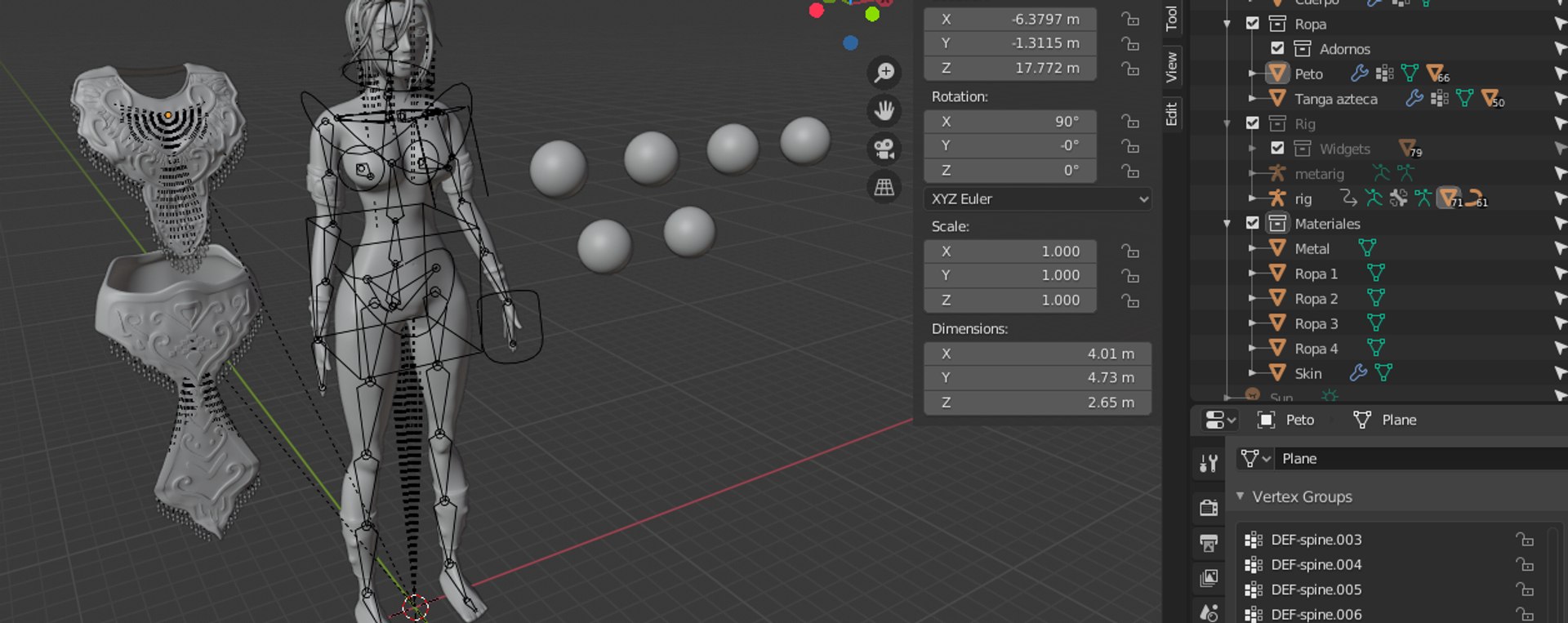 Simple Rigged 3D Model - TurboSquid 1614134