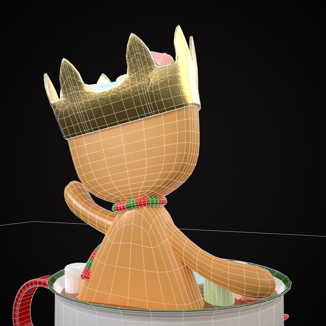 3D Model Marshmallow King Hot Chocolate - TurboSquid 2010634