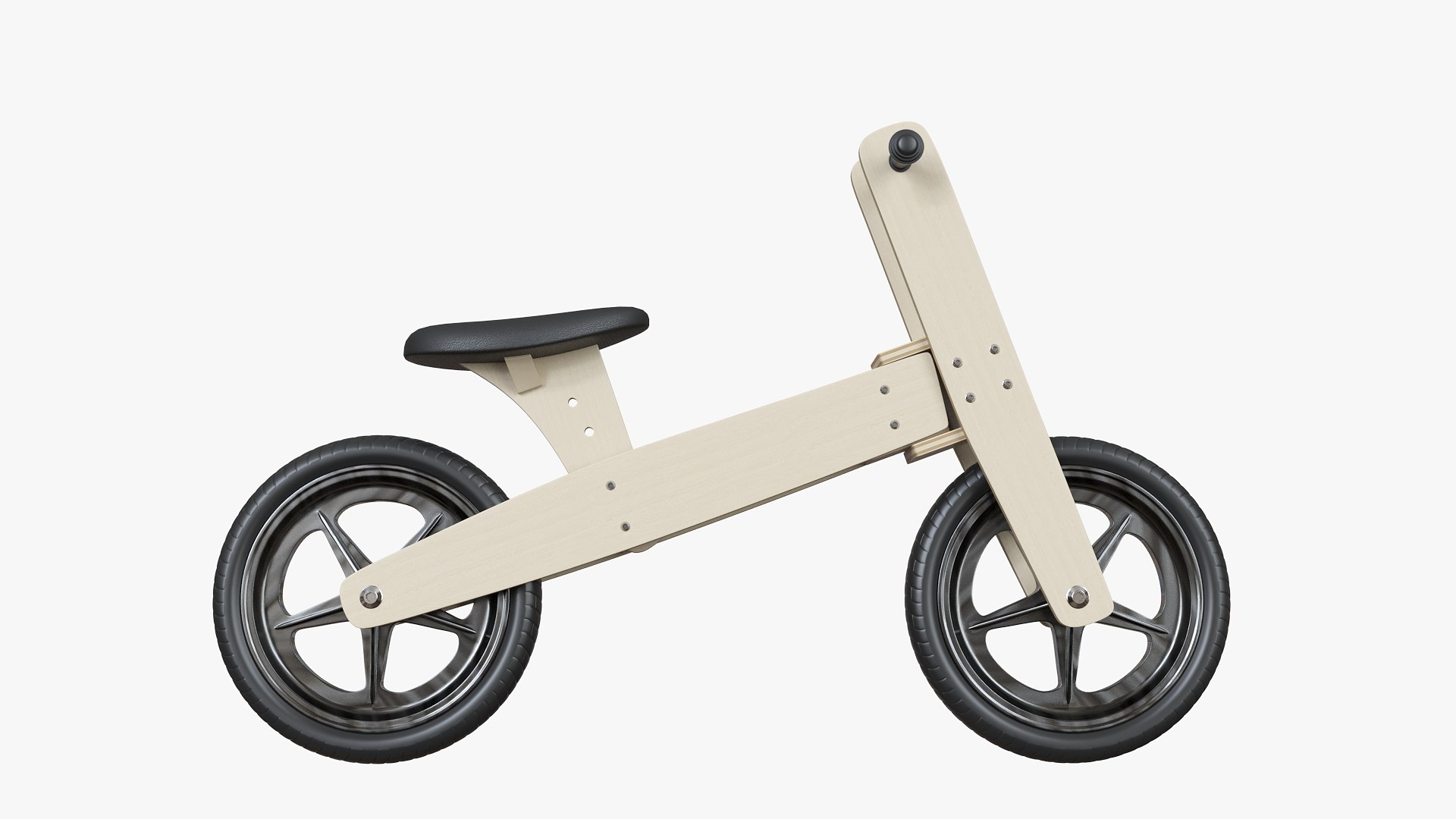 3D Retro Plywood Push Bike - TurboSquid 1852747