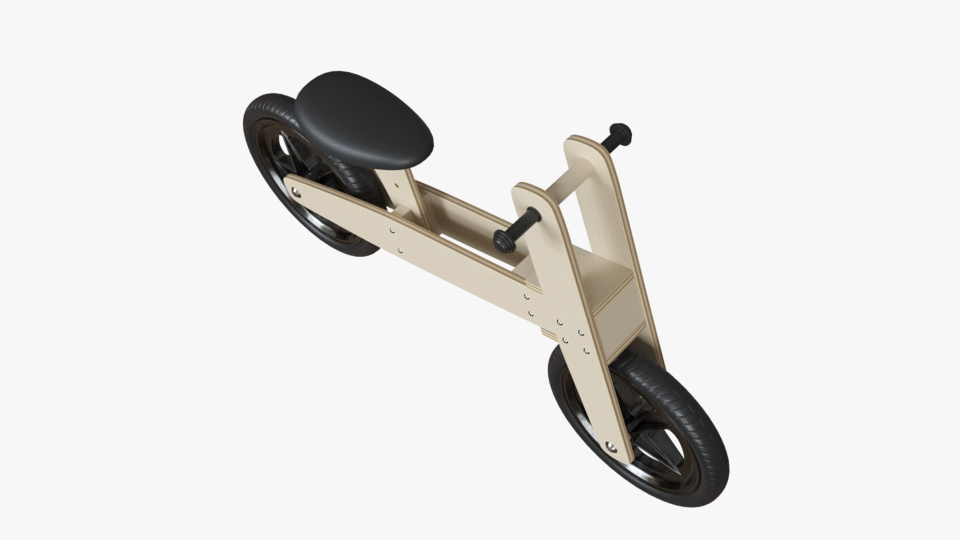 3D Retro Plywood Push Bike - TurboSquid 1852747