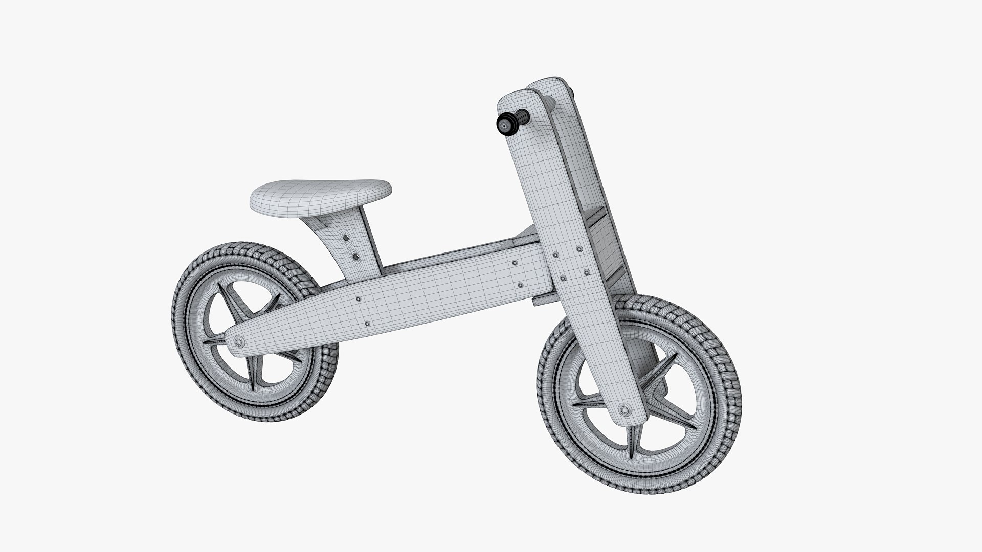 3D Retro Plywood Push Bike - TurboSquid 1852747