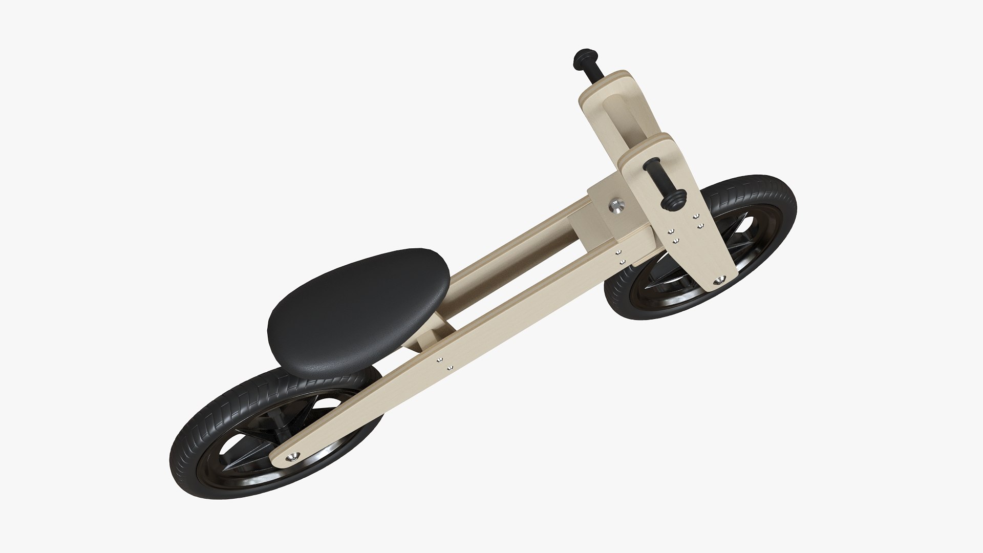 3D Retro Plywood Push Bike - TurboSquid 1852747