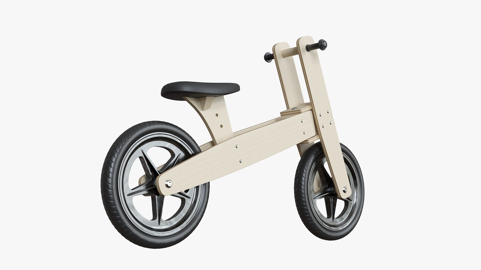 3D Retro Plywood Push Bike - TurboSquid 1852747