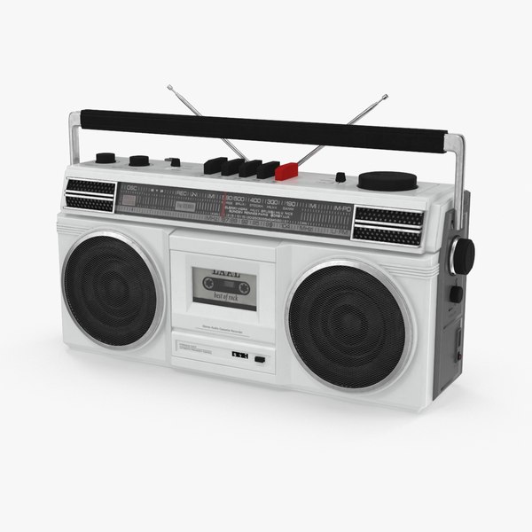 3d boombox boom box model