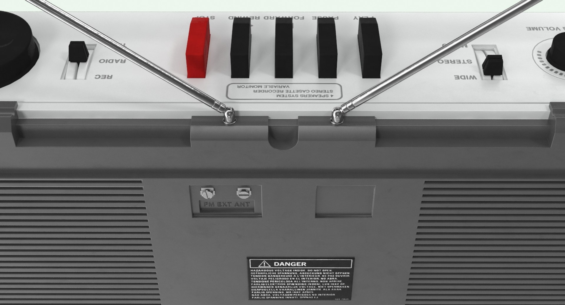 3d Boombox Boom Box Model