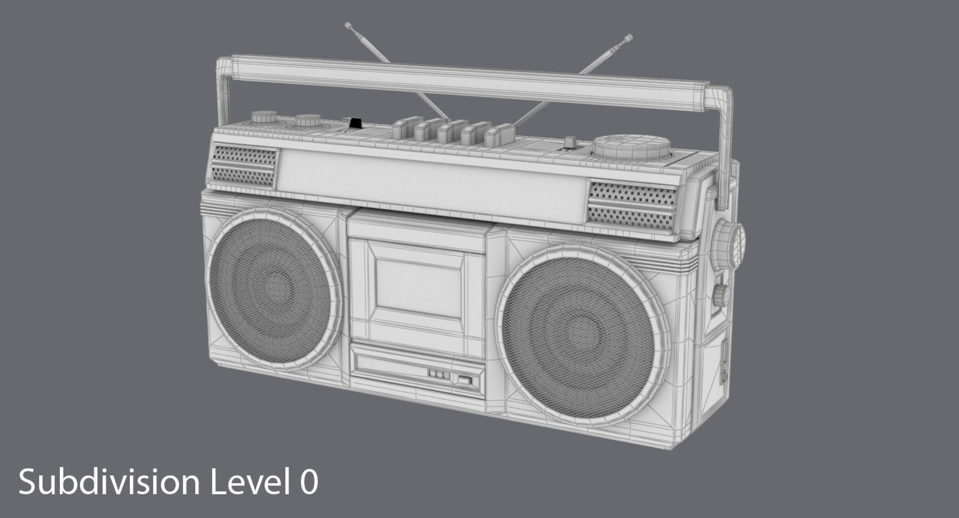3d Boombox Boom Box Model