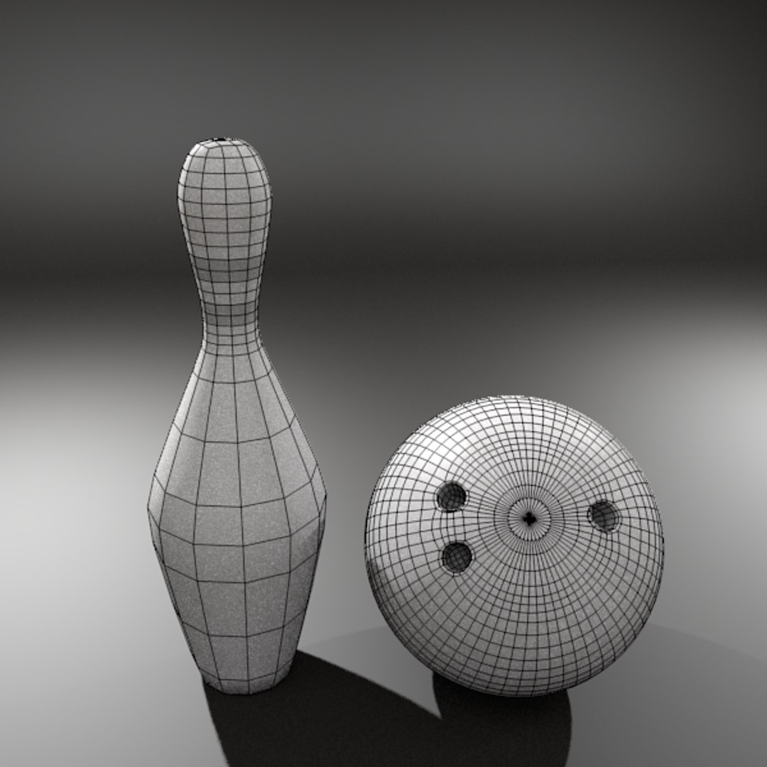 3d 3ds 10-pin Bowling Pins