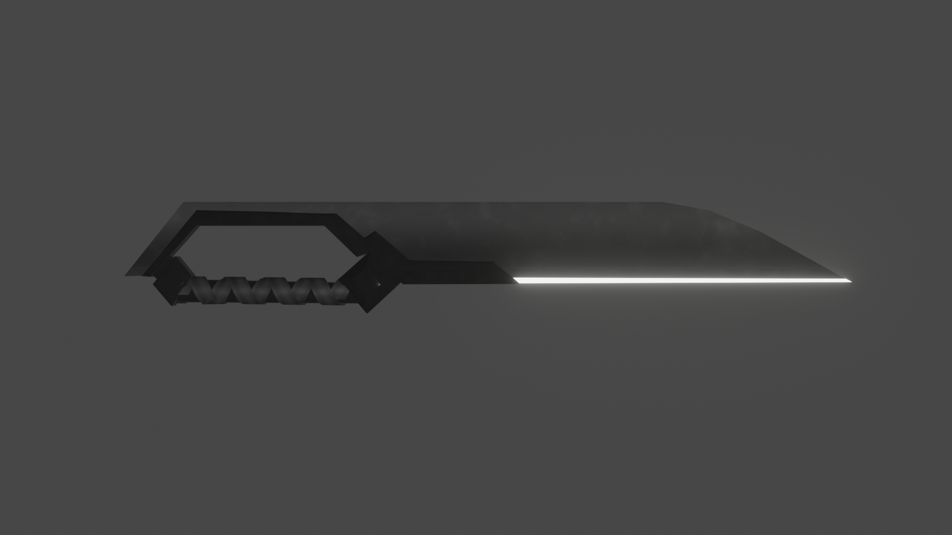3D The old gray glowing sword - TurboSquid 1849746