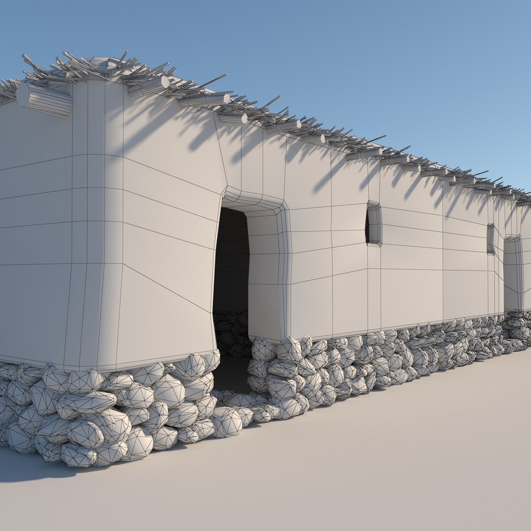 3D Prehistoric Neolithic Structure Model - TurboSquid 1386347