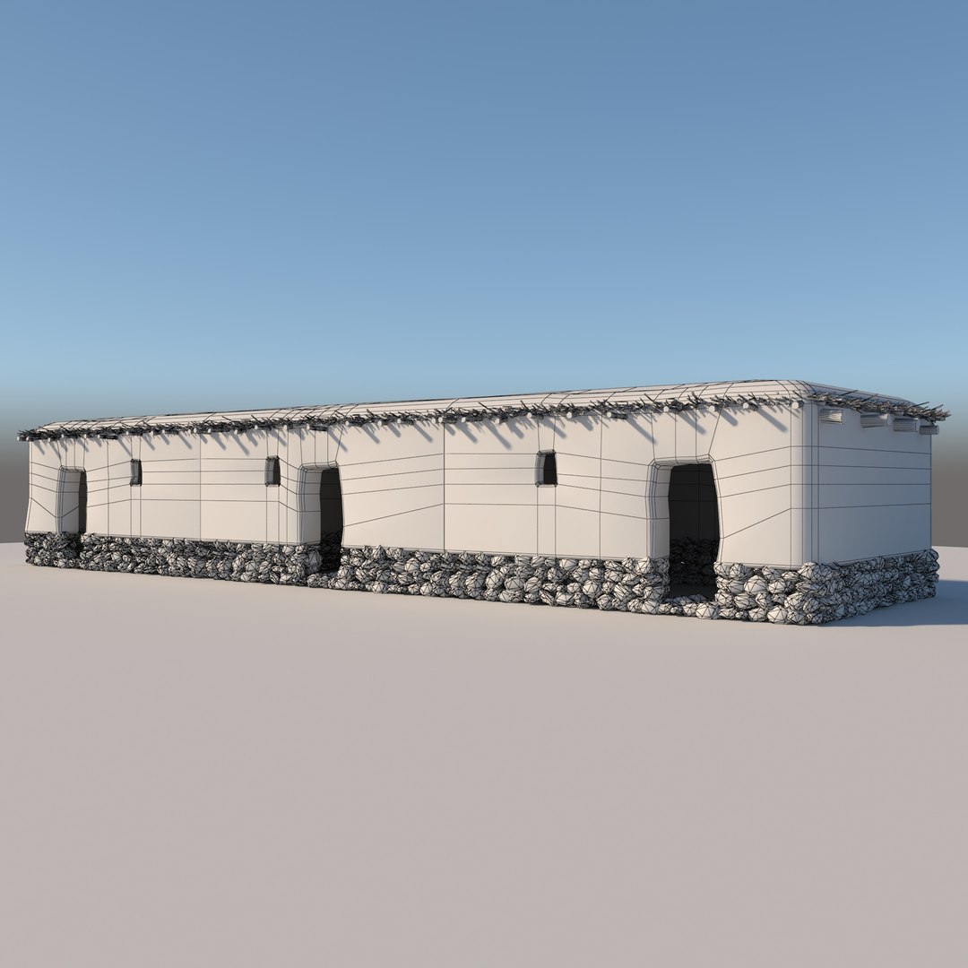 3D Prehistoric Neolithic Structure Model - TurboSquid 1386347