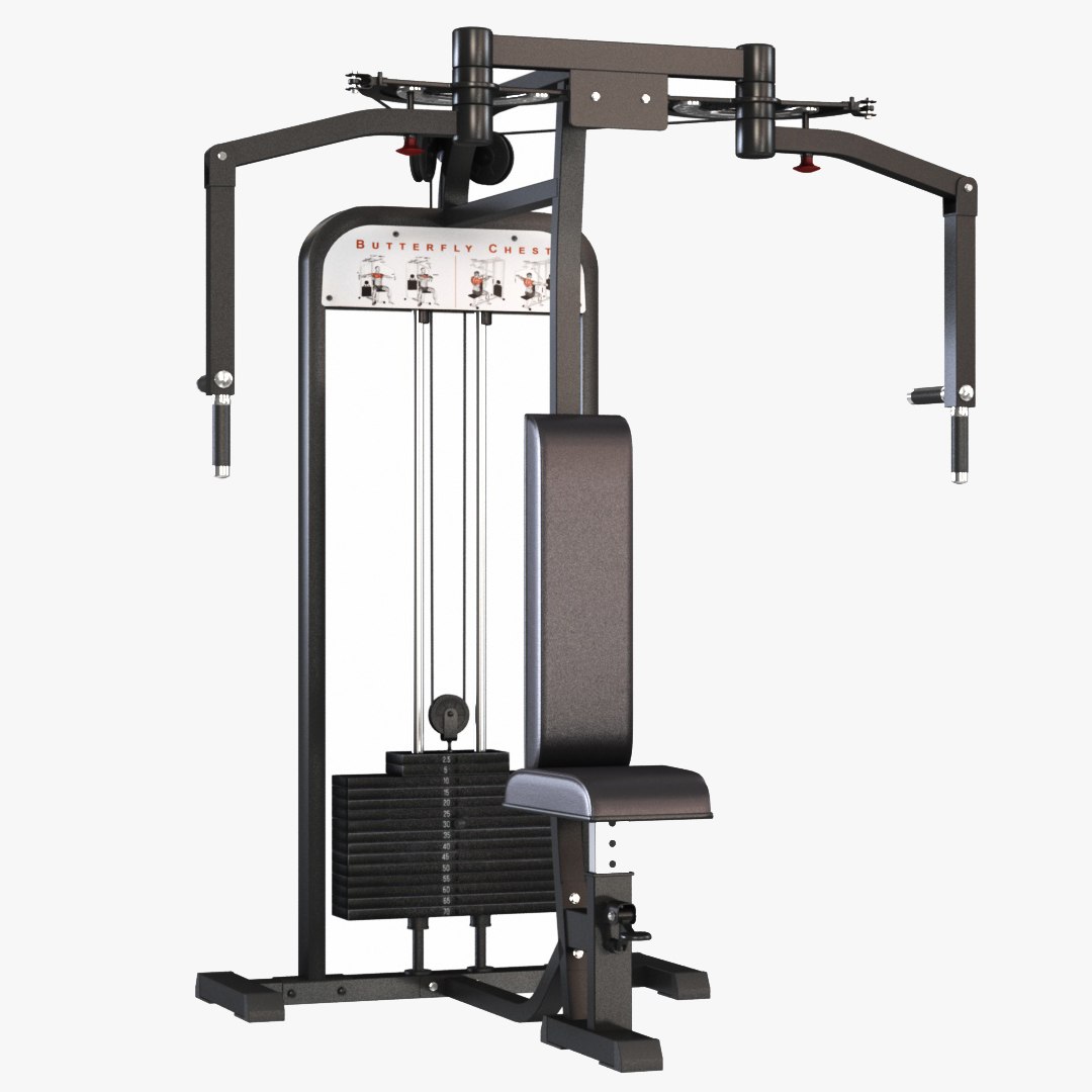 GYM Butterfly Machine model - TurboSquid 1932333