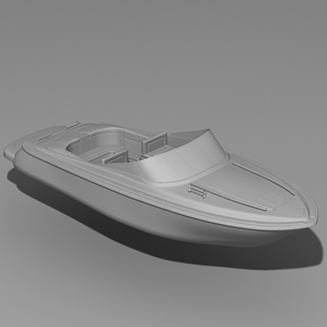 3d Model Corsair 33 Motor Boat