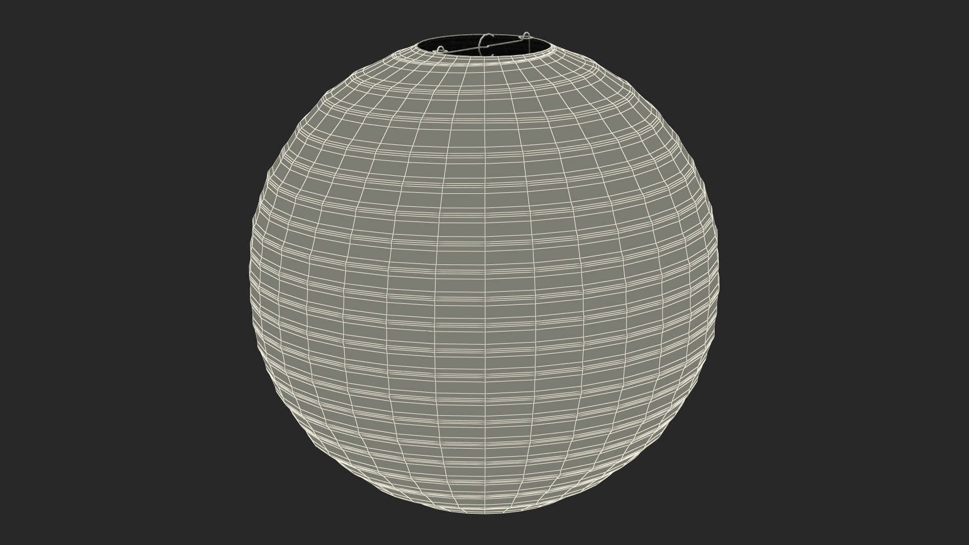 Round Paper Lantern White 3D Model - TurboSquid 1902383