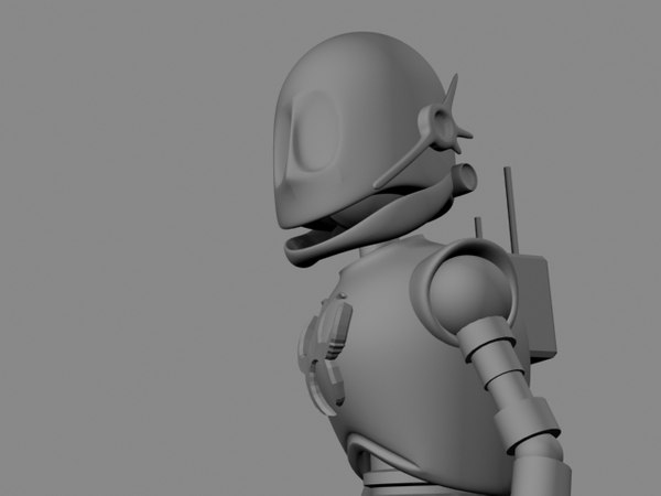 3d small robot model