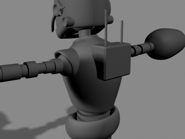3d small robot model