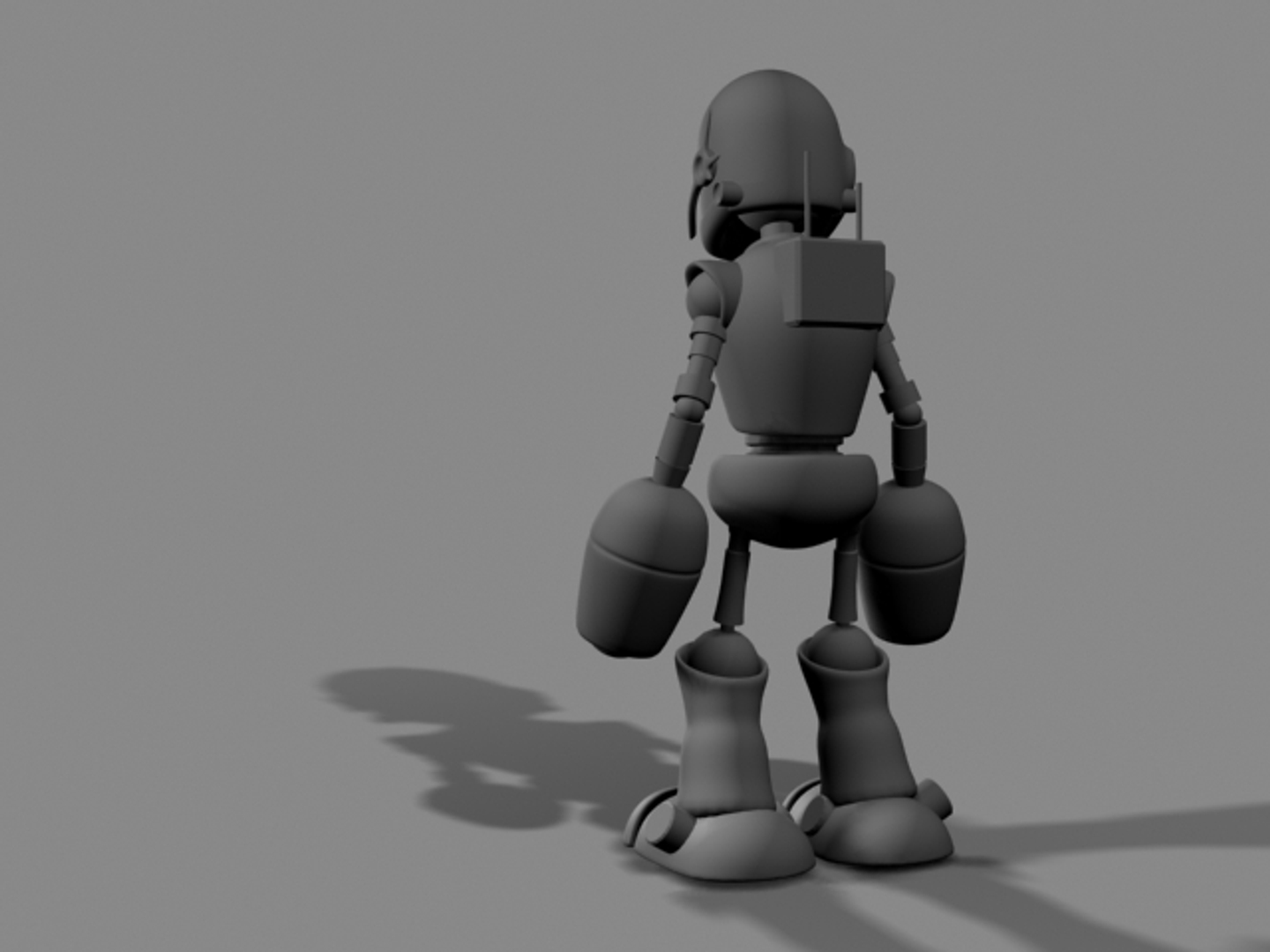3d small robot model