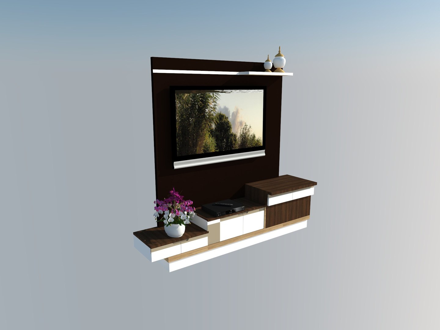 3D Tv Unit - TurboSquid 1702710
