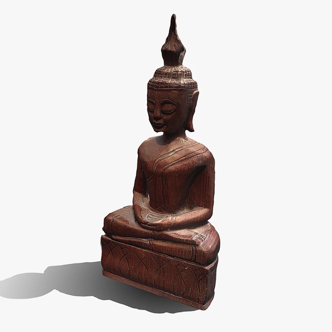 3D Model Buddha Wood - TurboSquid 2152049