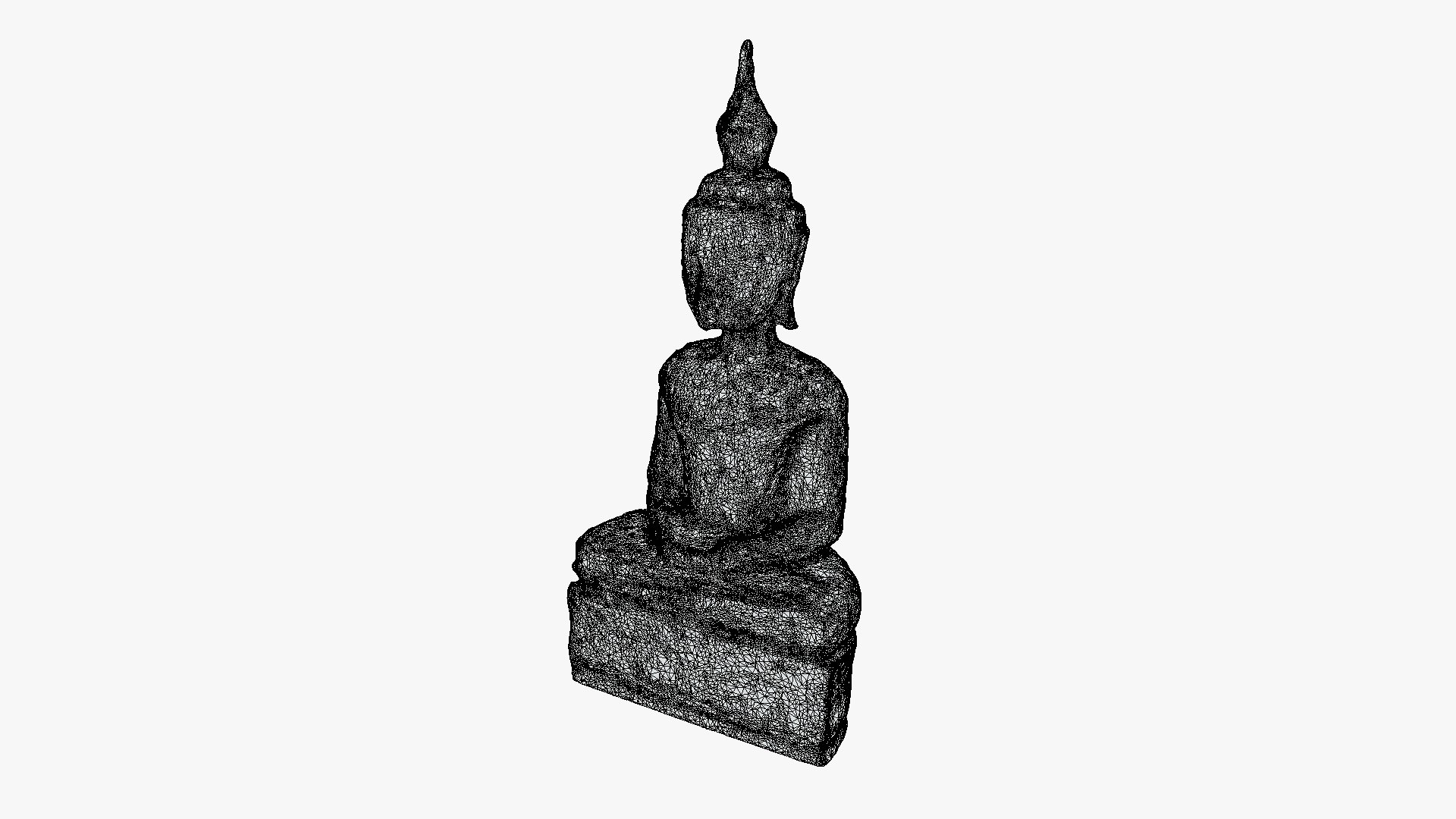 3D Model Buddha Wood - TurboSquid 2152049