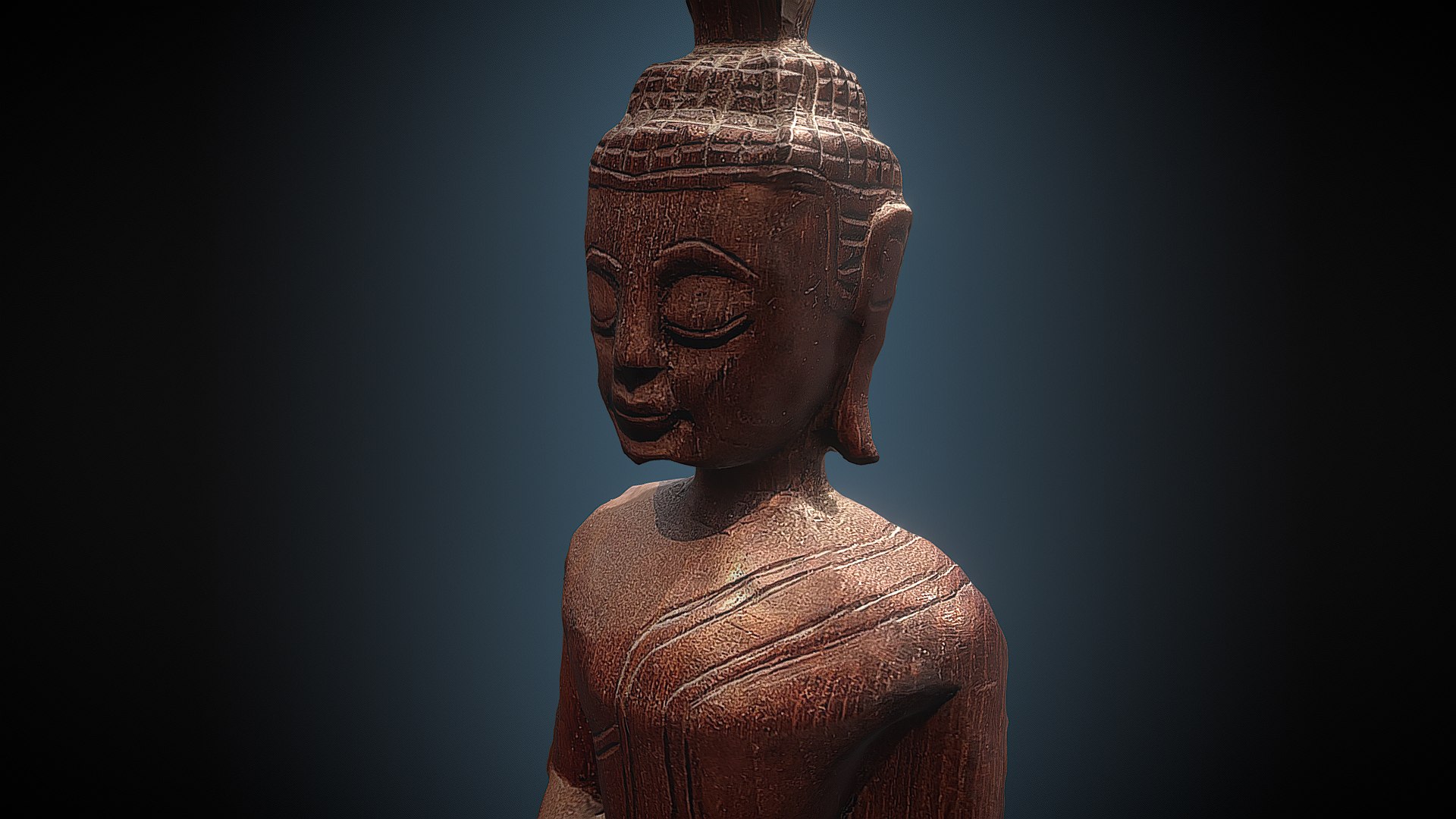 3D Model Buddha Wood - TurboSquid 2152049