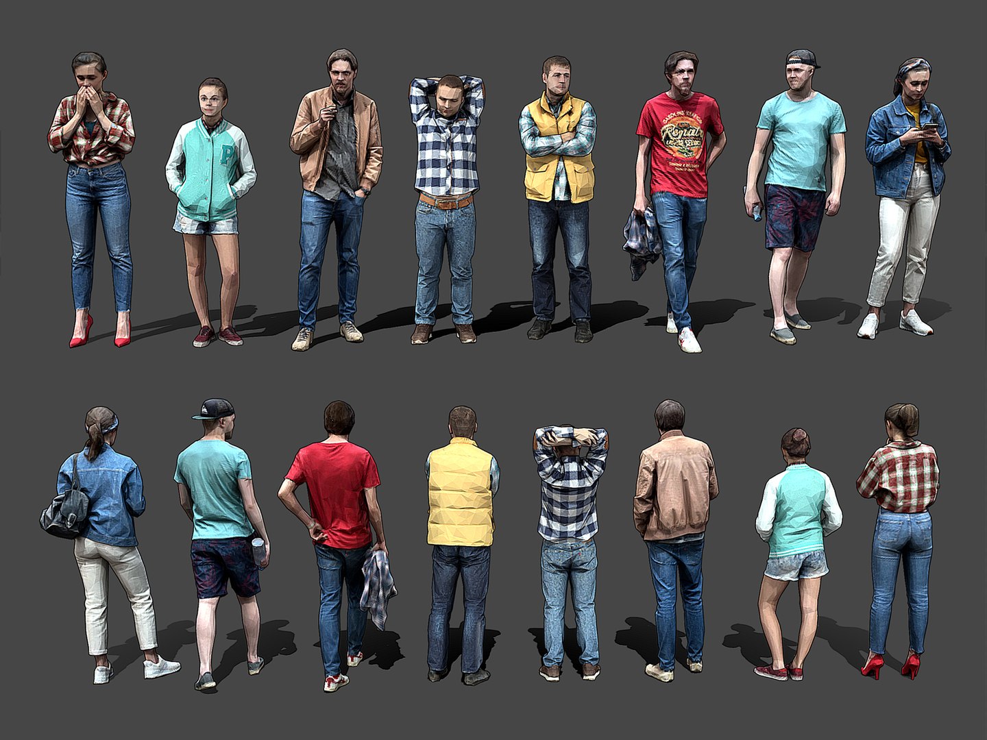 3D Stylized People Casual Pack - TurboSquid 1609282