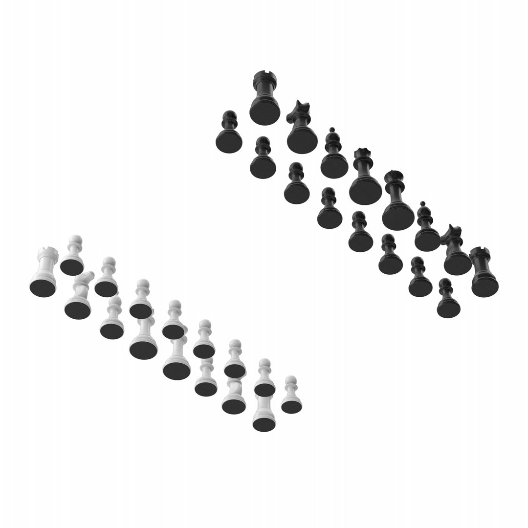 Chess Figures Set 3D Model - TurboSquid 2328684