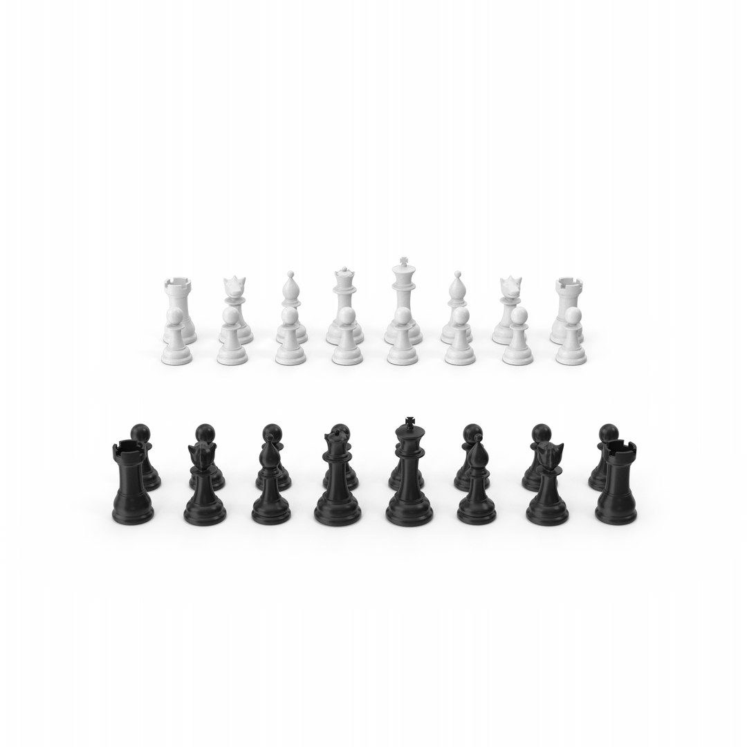 Chess Figures Set 3D Model - TurboSquid 2328684
