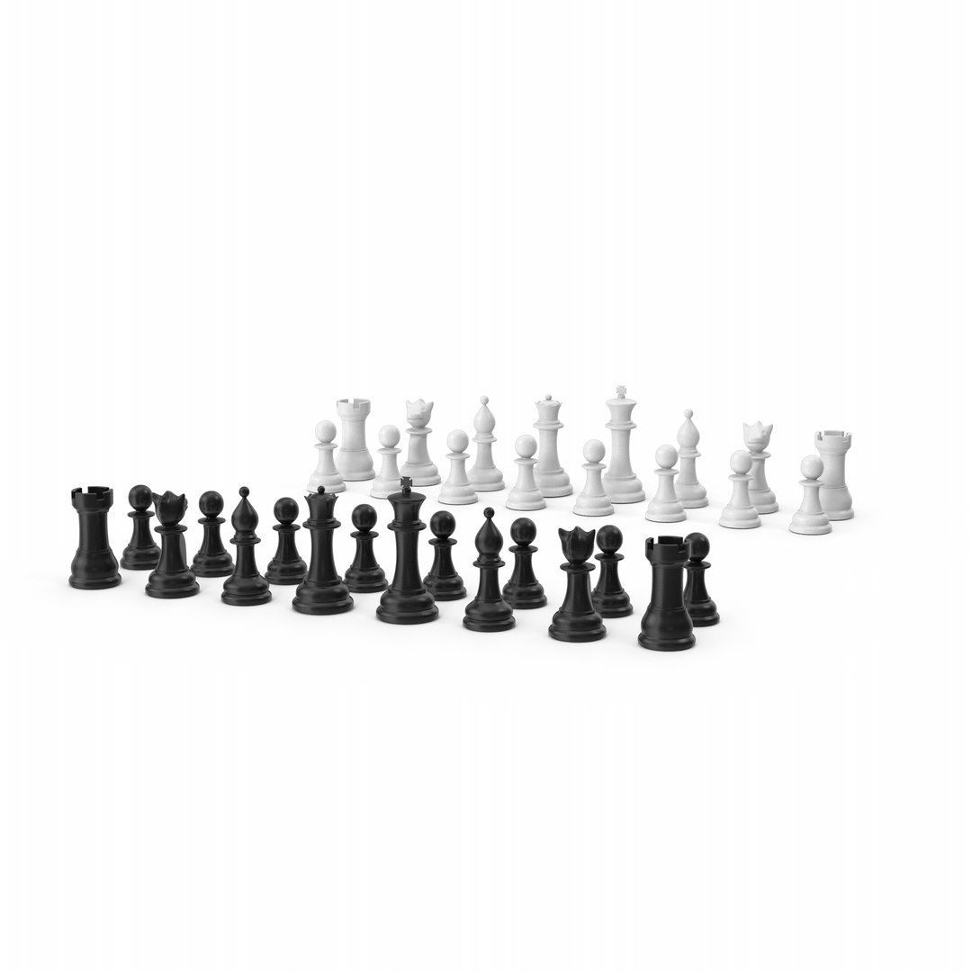 Chess Figures Set 3D Model - TurboSquid 2328684