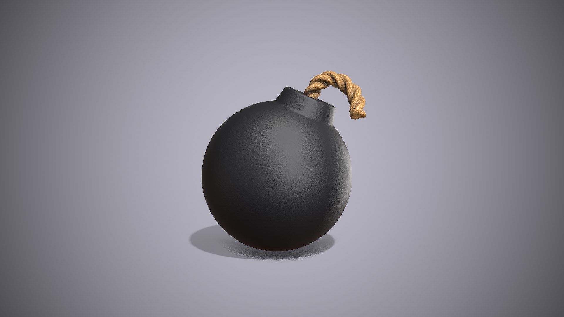 Round Bomb Model - TurboSquid 2125072