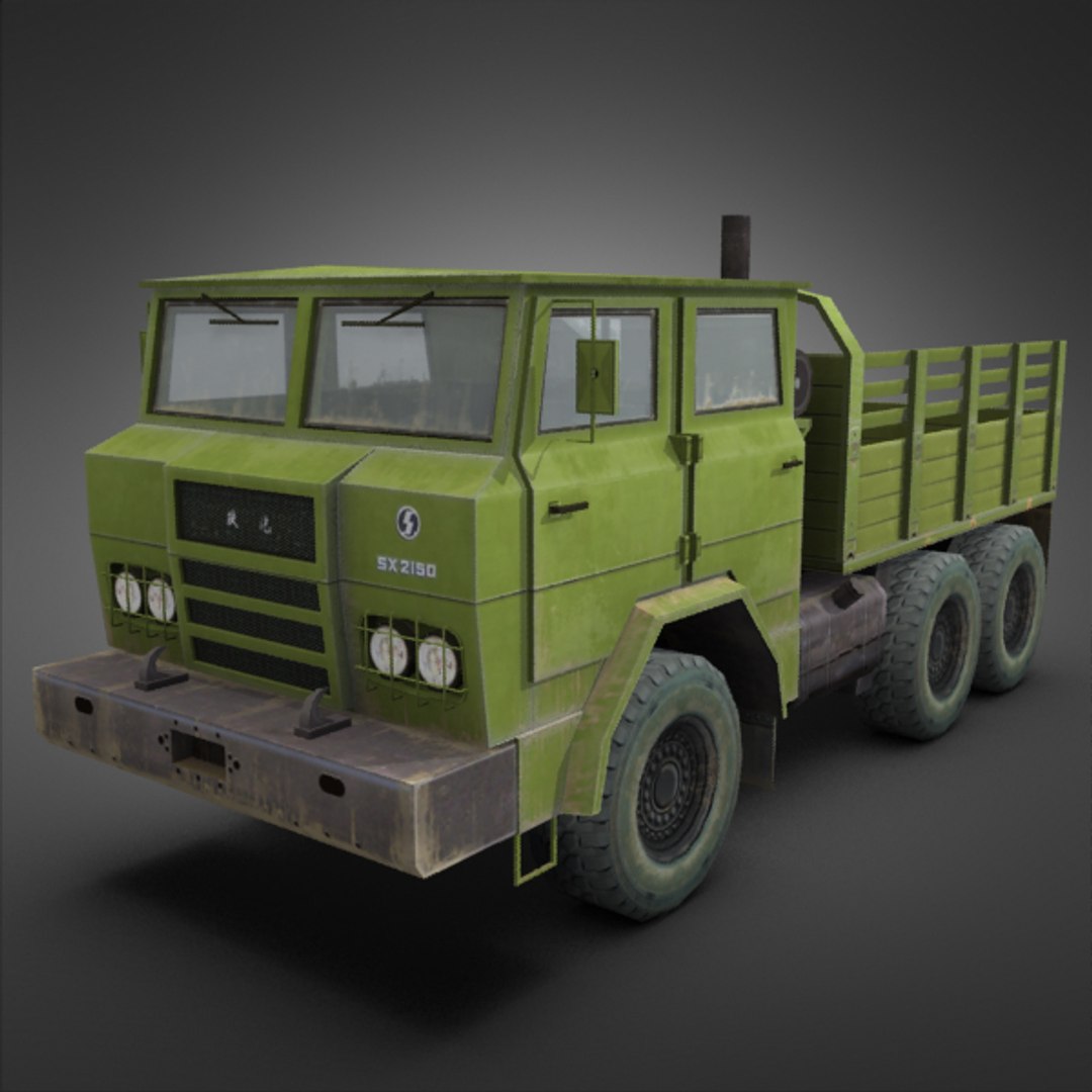 3d Model Of Shaanxi Sx2150 Truck Transporter