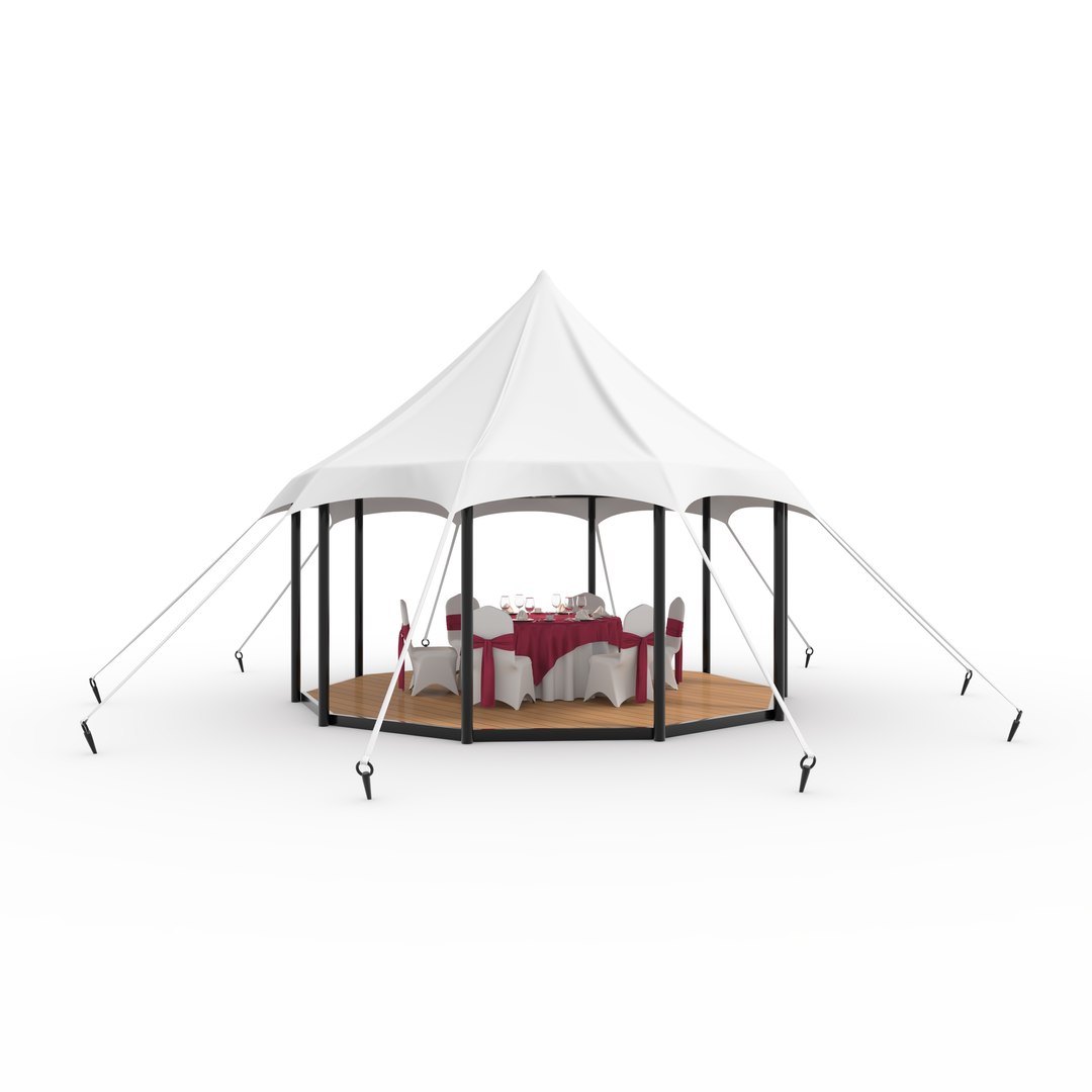 Party Tent 01 3D Model - TurboSquid 2425030