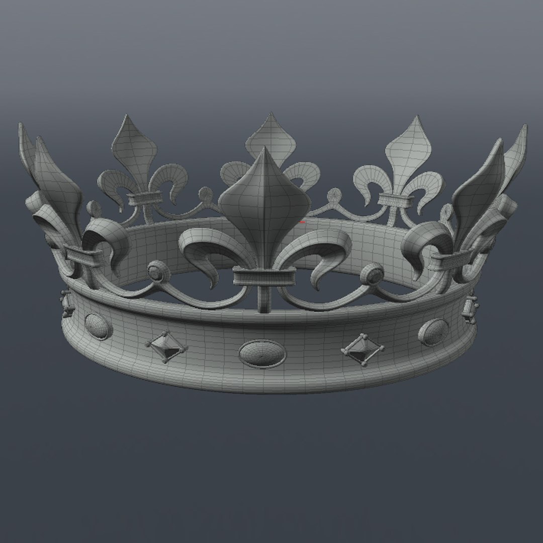 3d Model Golden Crown