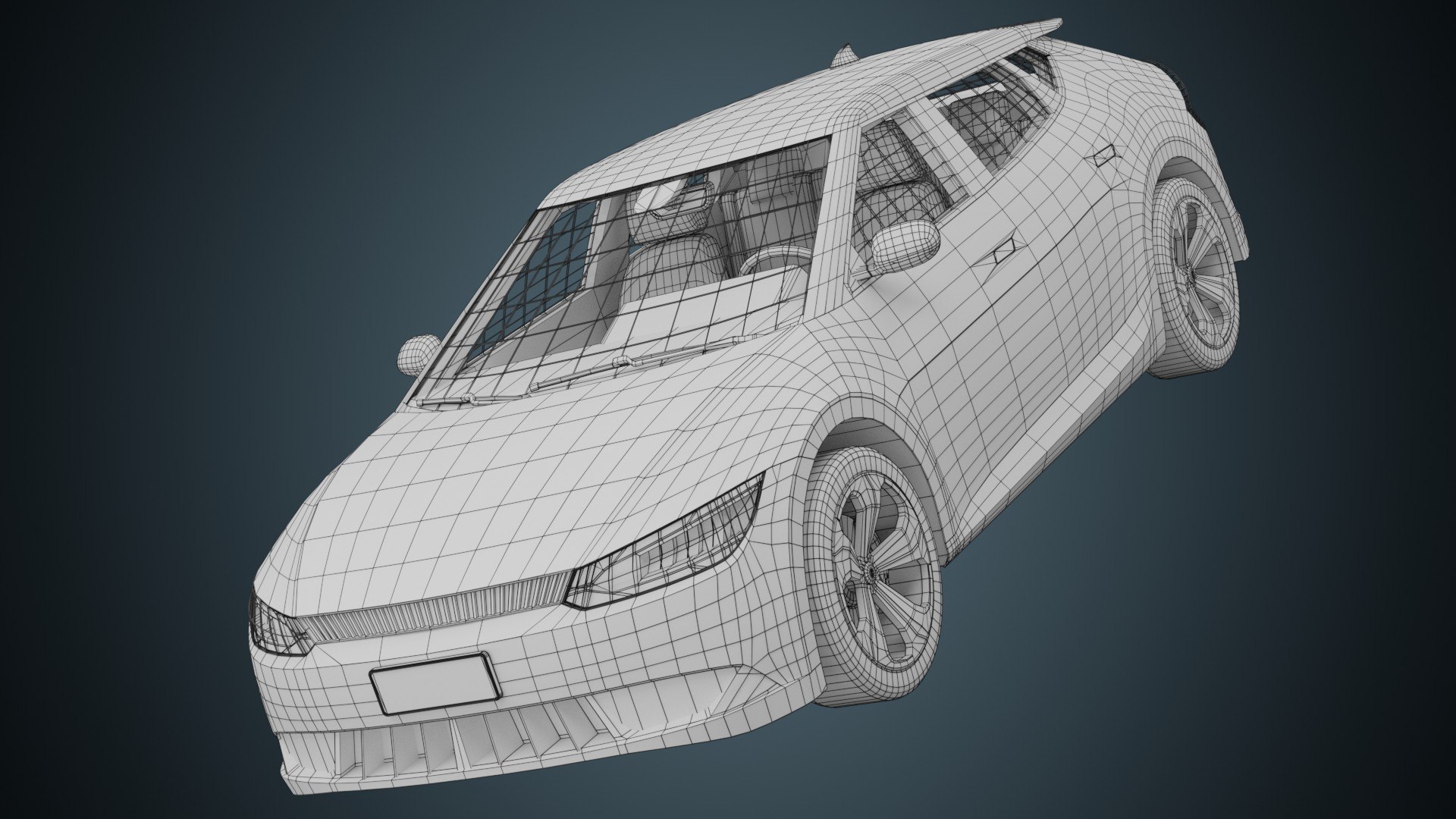 3D Model EV Car 01 - TurboSquid 2204328