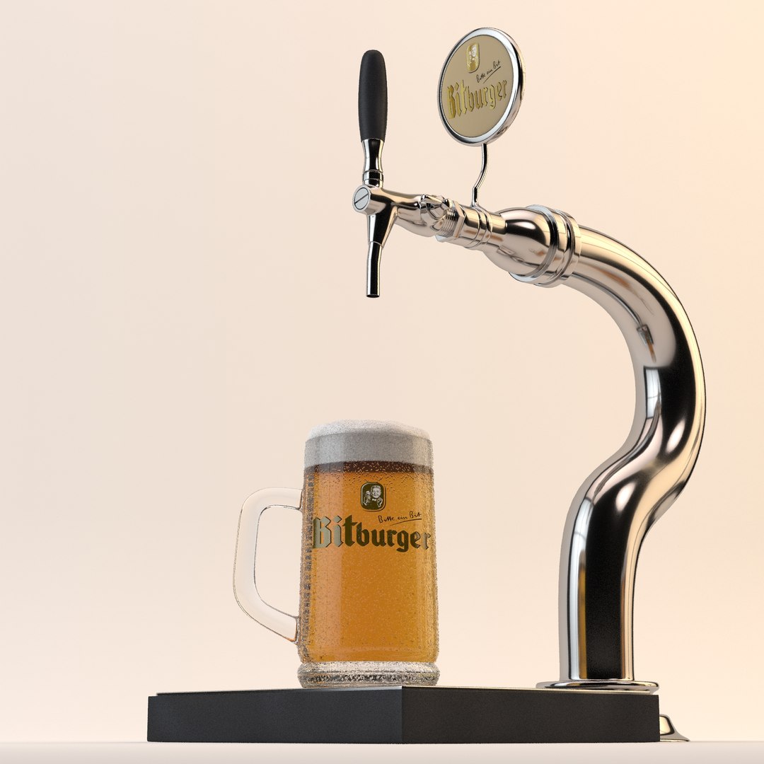 3d Beer Tap Ready Bar Model