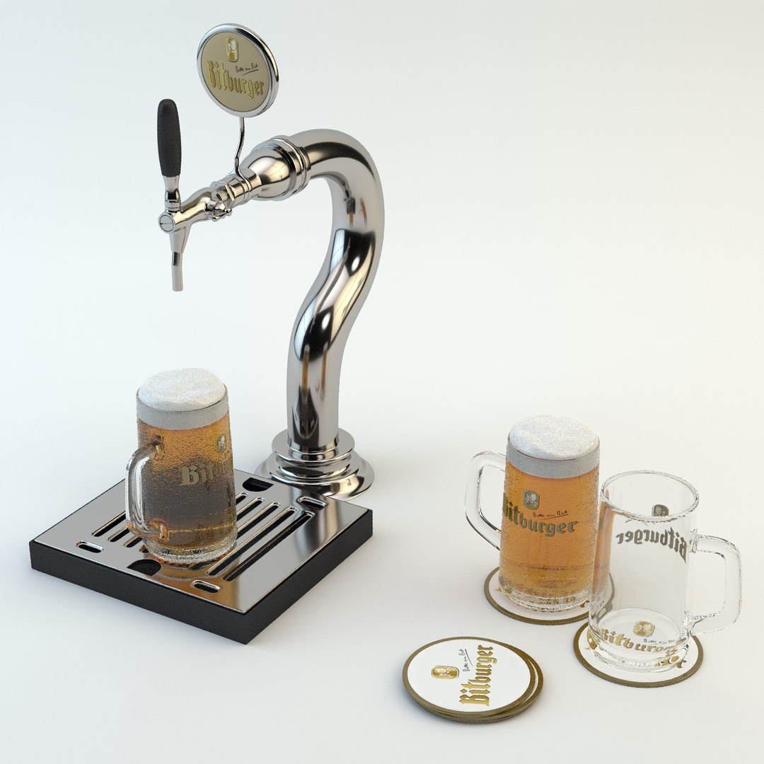 3d Beer Tap Ready Bar Model