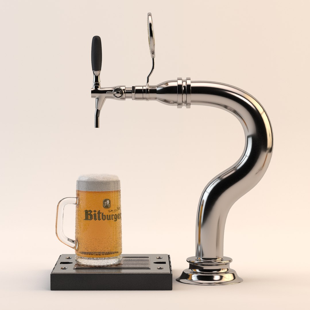 3d Beer Tap Ready Bar Model