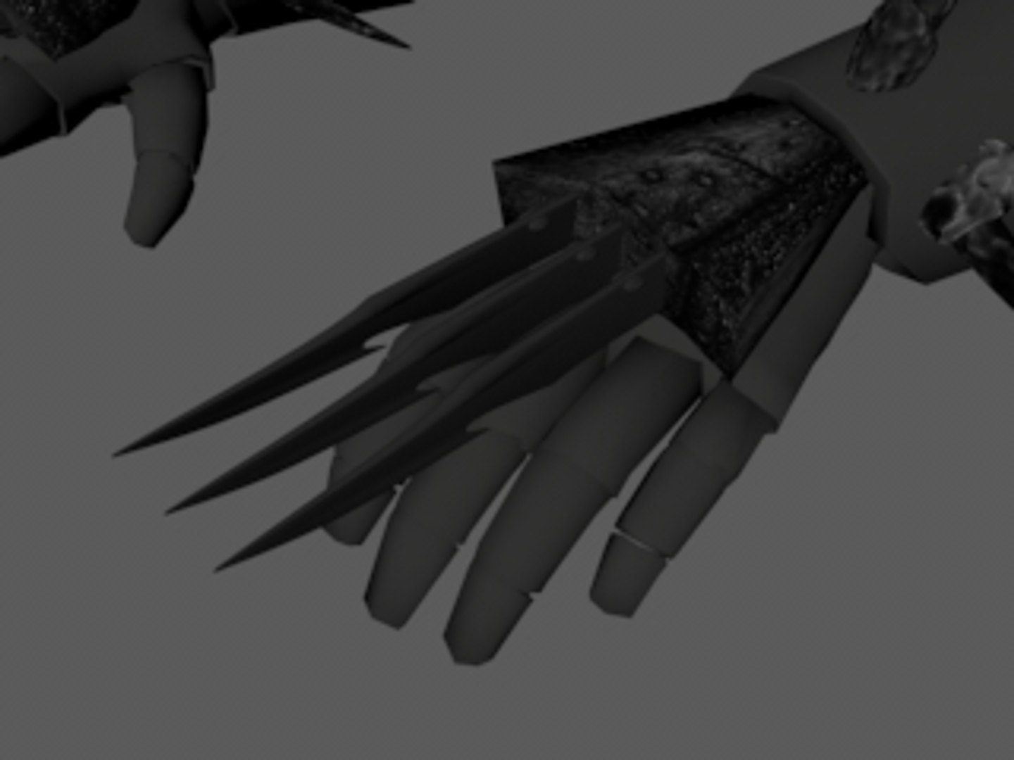 3d Spike Gauntlet Model