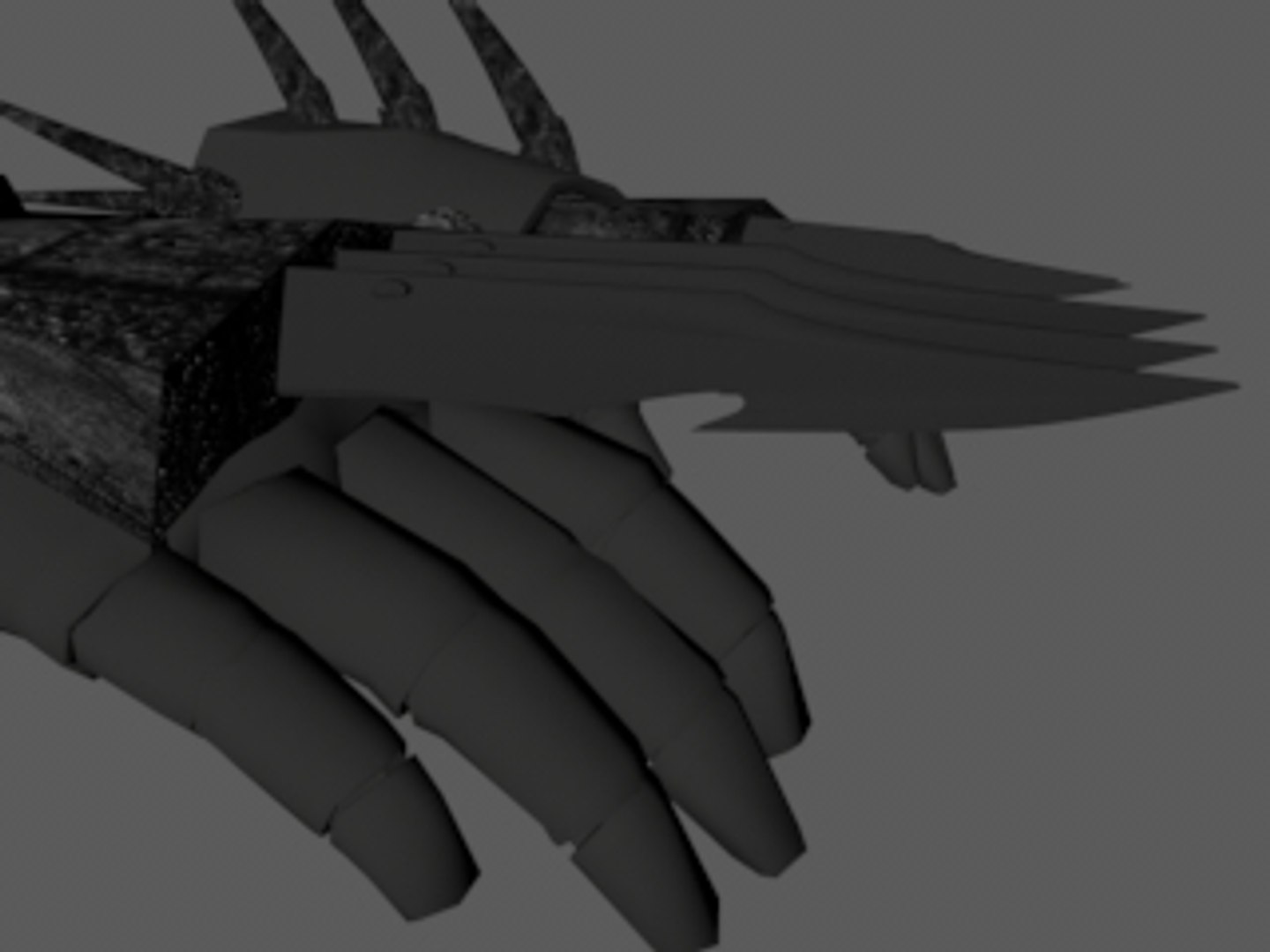 3d Spike Gauntlet Model