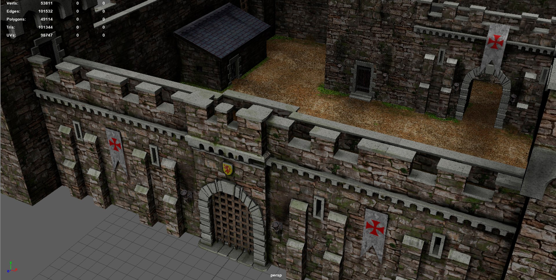 3D Medieval Fortress - TurboSquid 1223902