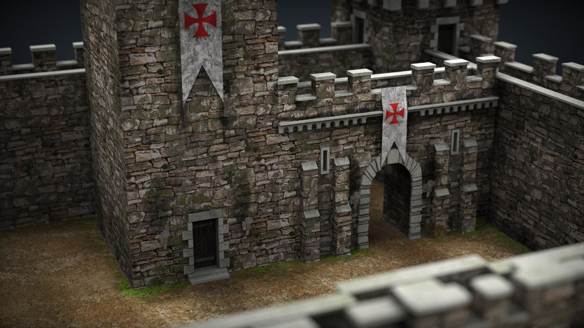 3D Medieval Fortress - TurboSquid 1223902