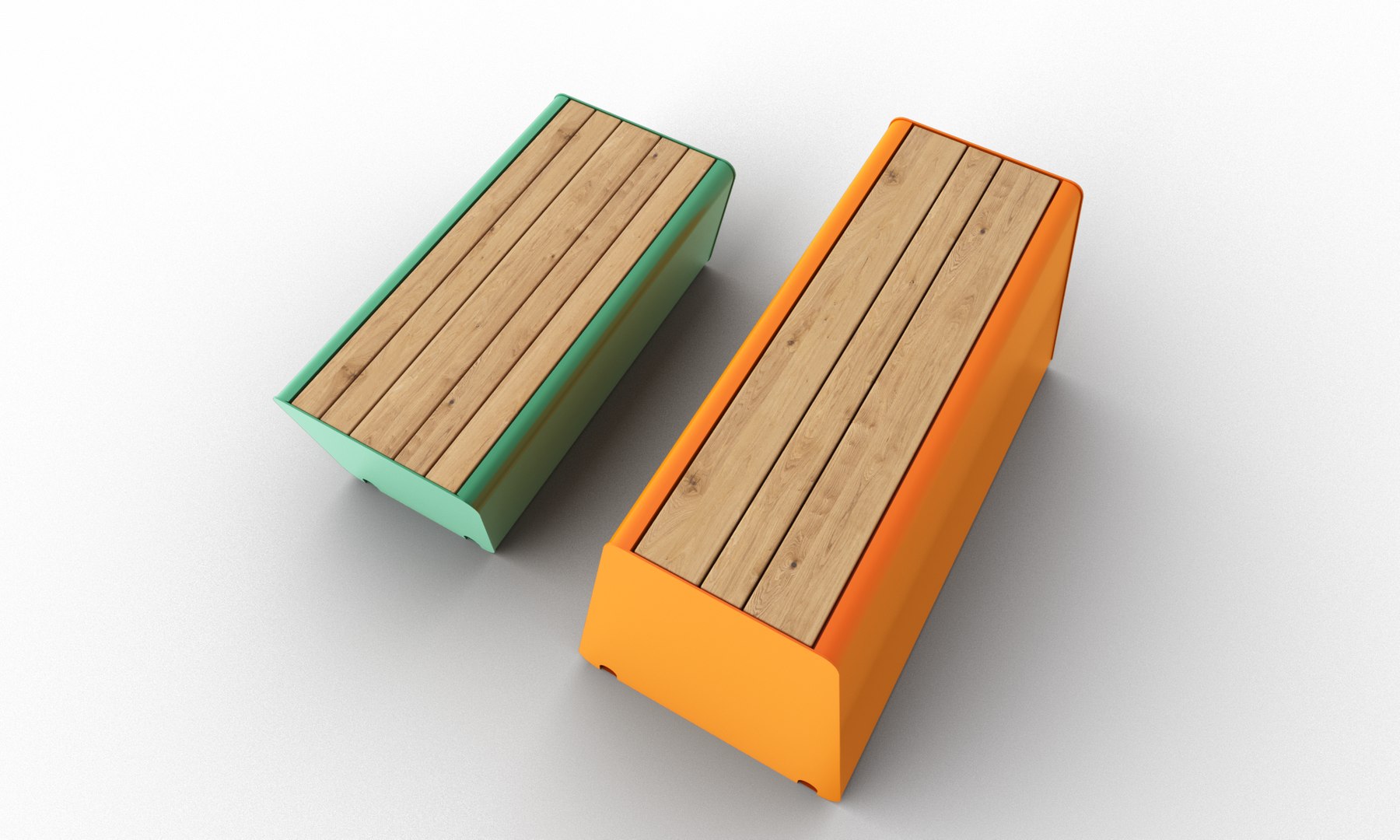 3D Lingotto Punto Modul Benches - TurboSquid 2224388