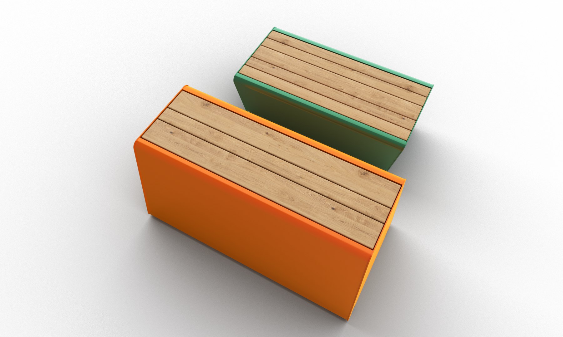 3D Lingotto Punto Modul Benches - TurboSquid 2224388