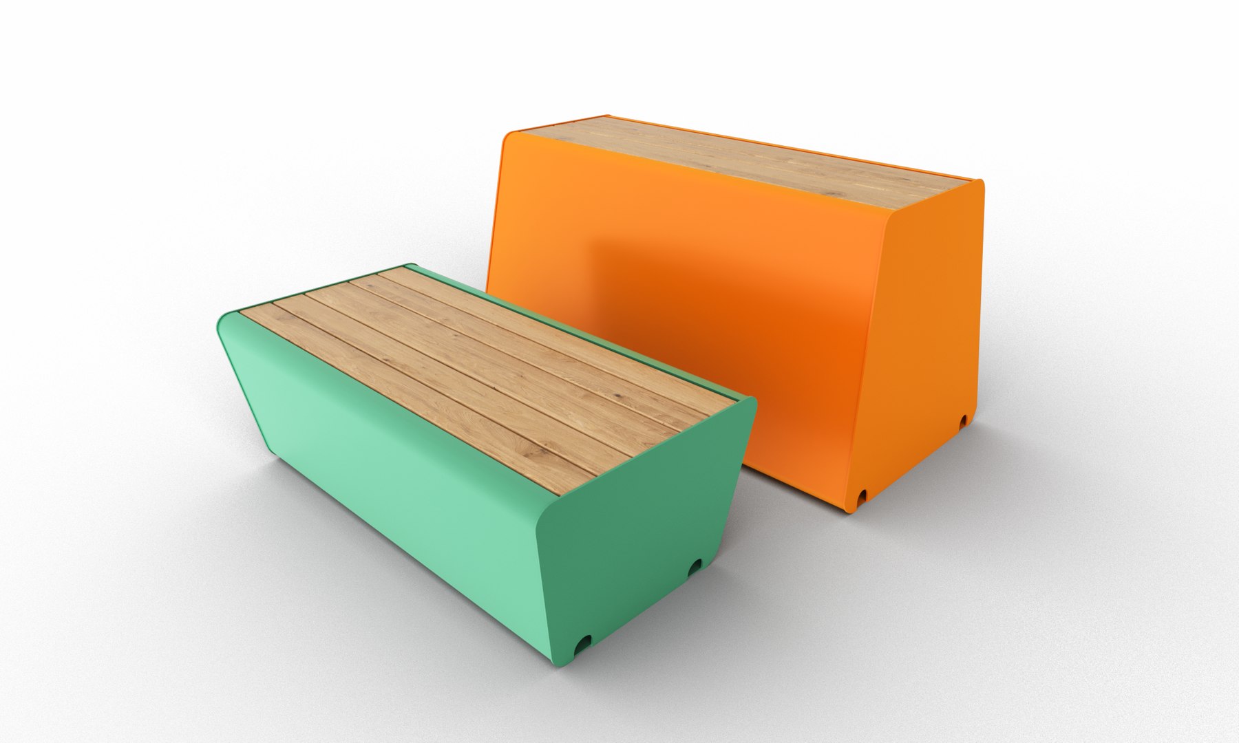 3D Lingotto Punto Modul Benches - TurboSquid 2224388