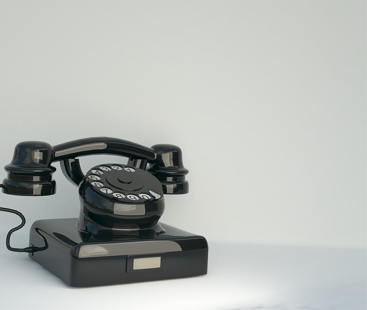 Old disc telephone 3D model - TurboSquid 2032222