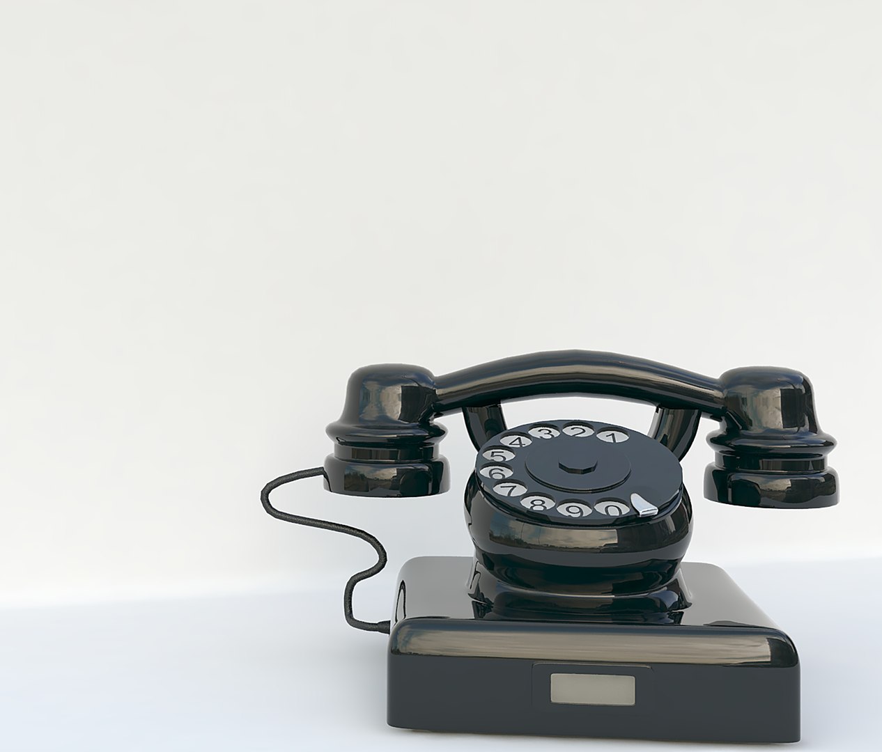 Old disc telephone 3D model - TurboSquid 2032222